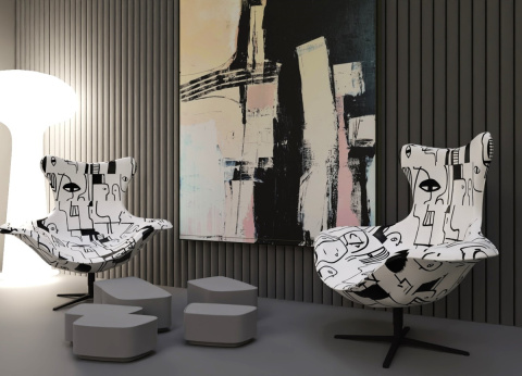 Fotel obrotowy U25 People - Happy Barok - MonkeyMachine.pl